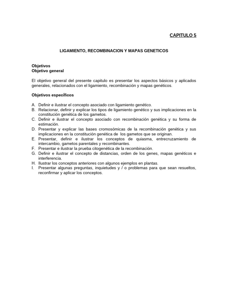 Capitulo Ligamiento y Mapeo Cromosómico | PDF | Mitosis | Enlace Genético
