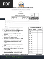 PLE 2024 Mathematics Exam Paper | PDF