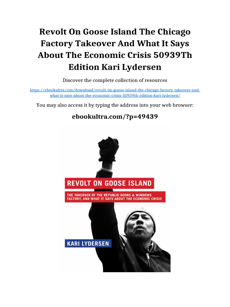 Revolt on Goose Island The Chicago Factory Takeover and What It Says ...