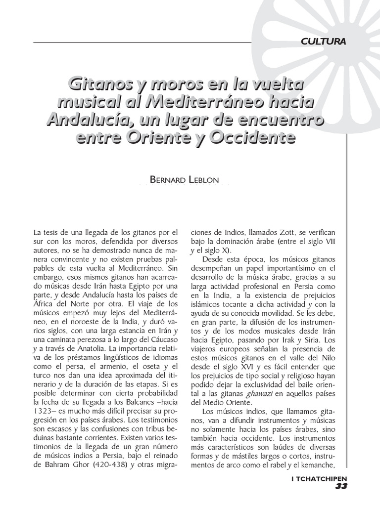 Gitanos y Moros en La Vuelta Musical Al Mediterraneo... | PDF | Pueblo ...