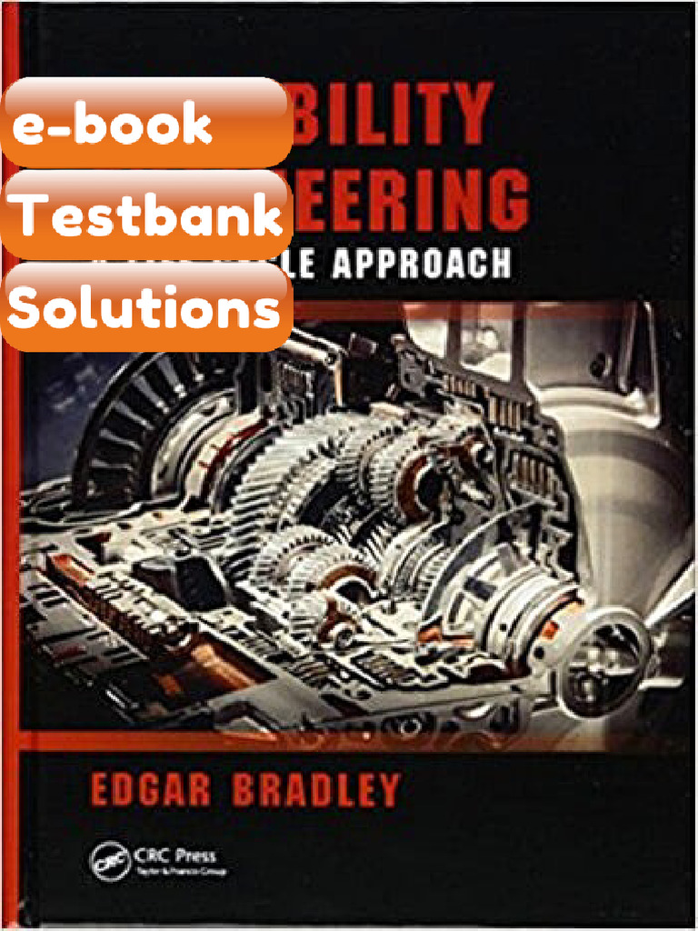 Testbank Reliability Engineering a Life Cycle Approach 1st Bradley E ...