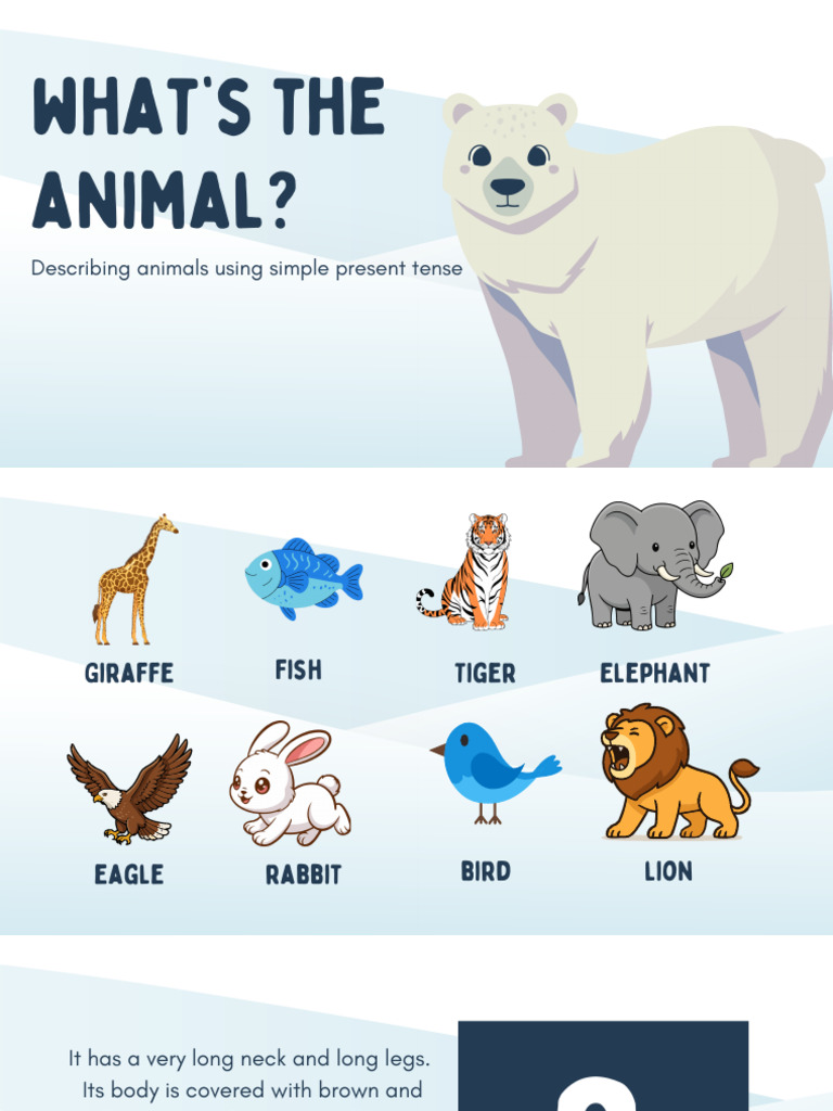 Les- Describing Animals | PDF | Elephant | Fur