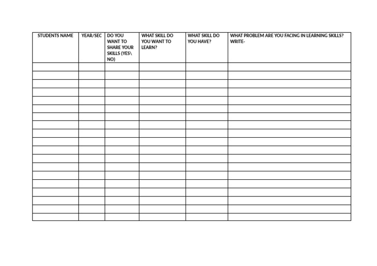 Data Collection Form | PDF