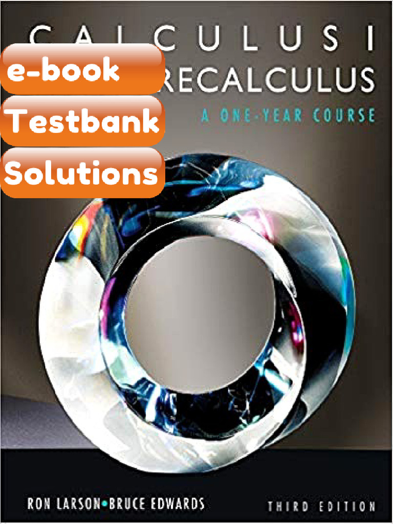 Testbank Calculus I With Precalculus 3rd Edition by Ron Larson Download ...