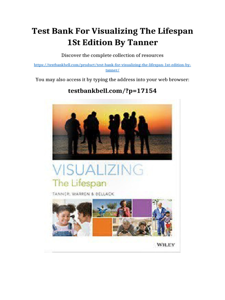 Test Bank for Visualizing The Lifespan 1st Edition by Tanner digital ...