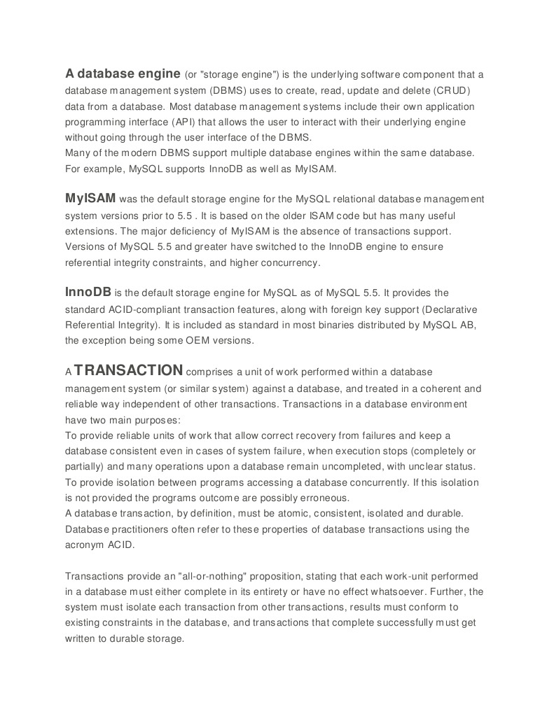 A Database Engine | PDF | Database Transaction | Databases