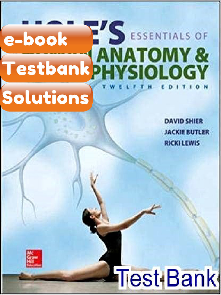 Testbank Holes Human Anatomy and Physiology 12th Edition Shier E-book ...