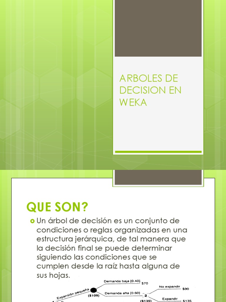 Arboles de Decision en Weka | PDF