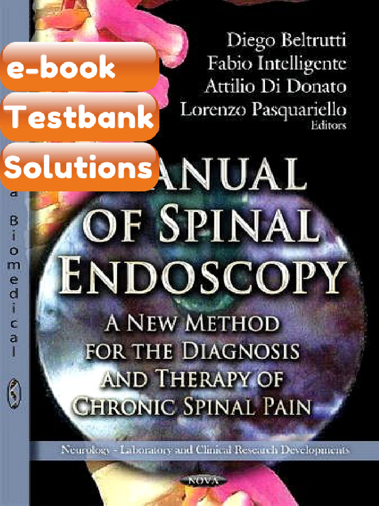 Testbank Manual of Spinal Endoscopy a New Method for the Diagnosis and ...
