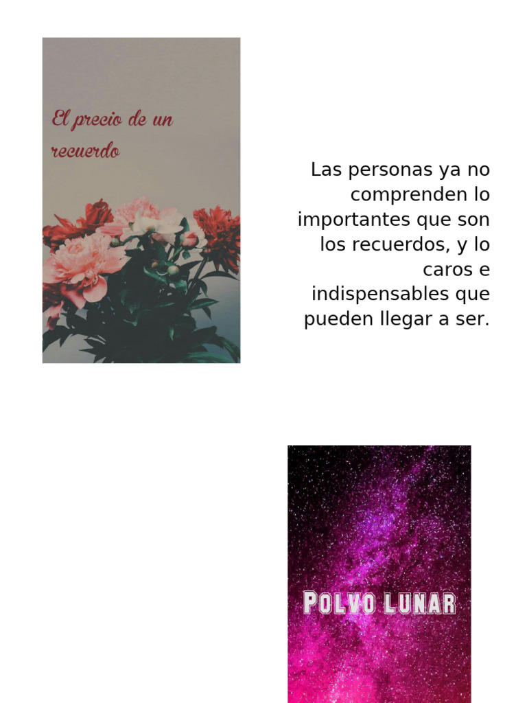 El precio de un recuerdo. POEMAS | PDF | Amor | Alma