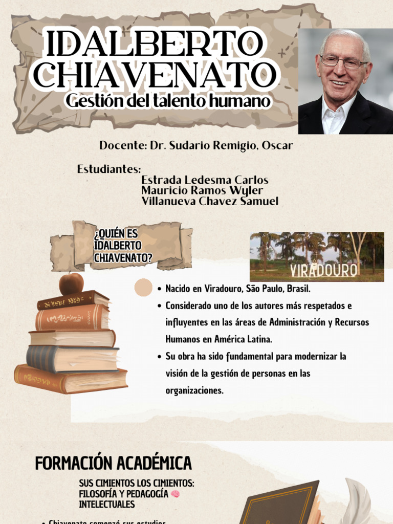 Idalberto Chiavenato | PDF | Gestión de recursos humanos | Gestión del ...