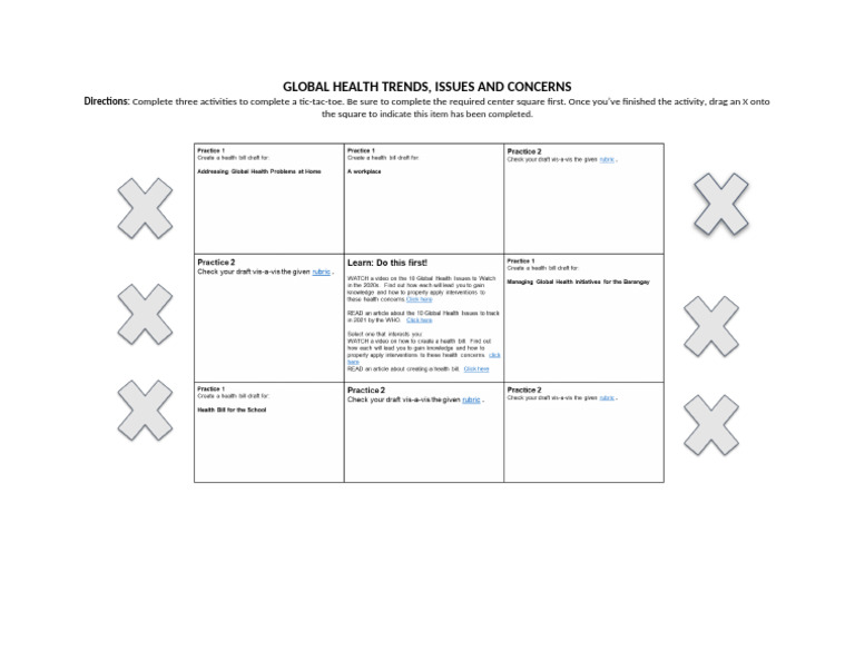 TIC TAC TOE Example.hand Out | PDF