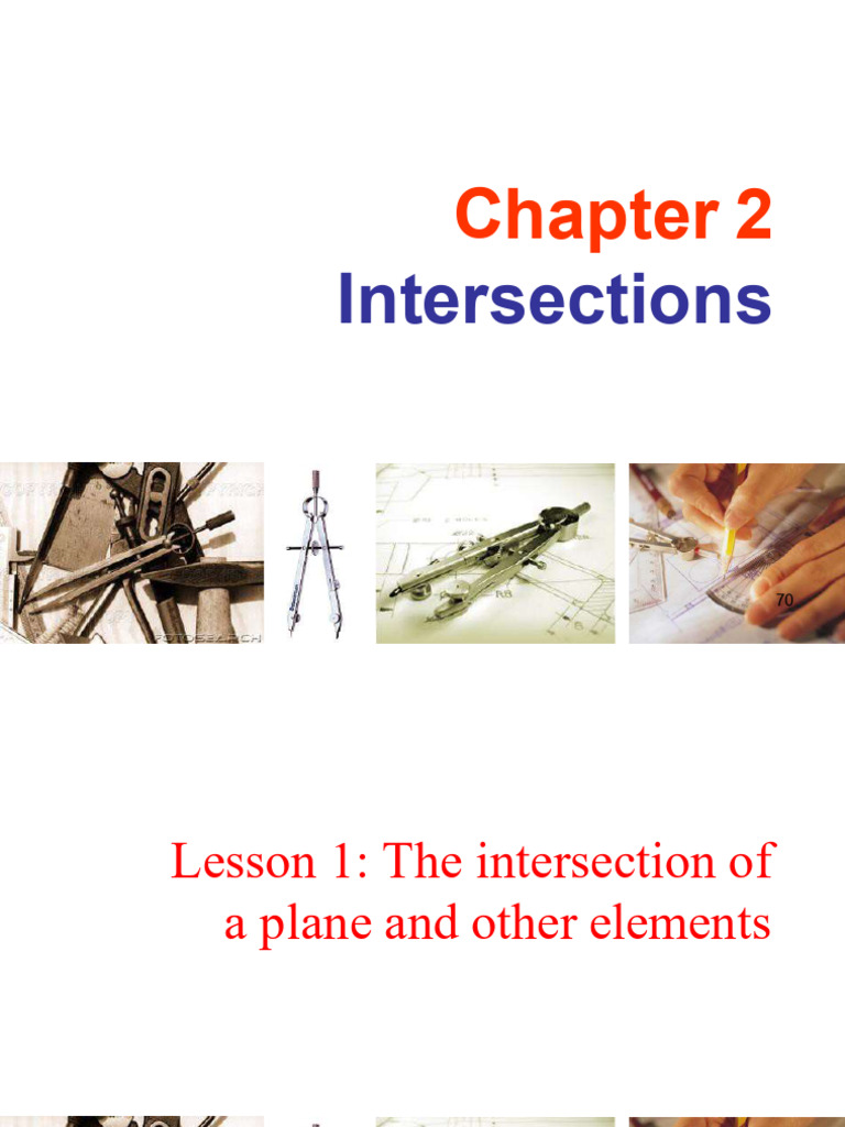 Ch-2-Intersection of Plane & Other Elements | PDF | Perpendicular | Ellipse