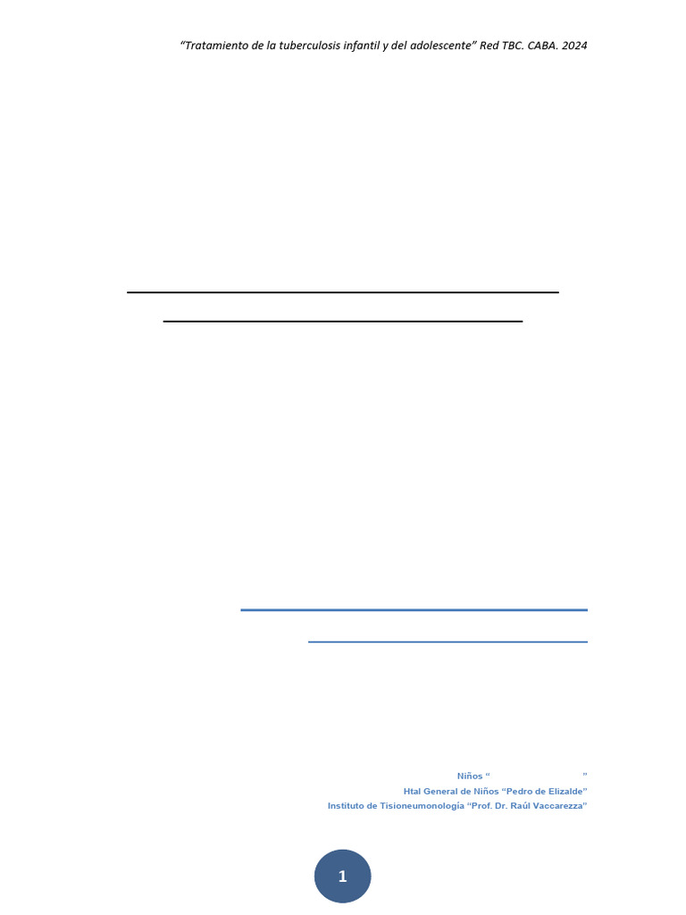 Guia TBC CABA - 250701 - 131304 | PDF | Tuberculosis | Cuidado de la salud