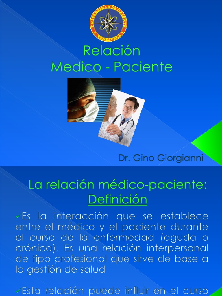 Clase Relacion Medico-Paciente. ) | PDF | Bioética | Medicina