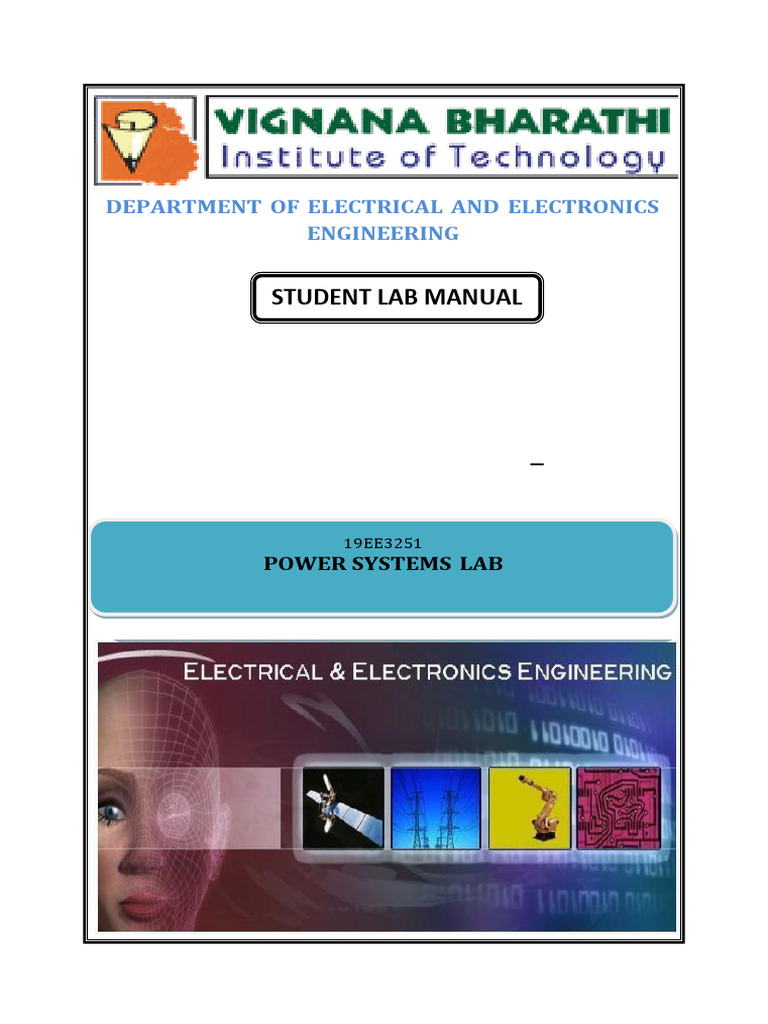 PS STUDENT LAB MANUAL | PDF | Relay | Transformer
