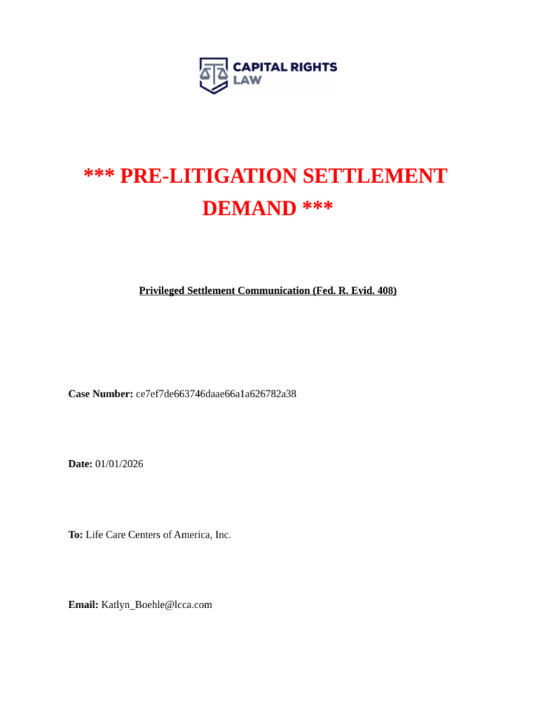 Demand Letter - Tiffany Ellen Bassett | PDF | Legal Remedy | Lawsuit