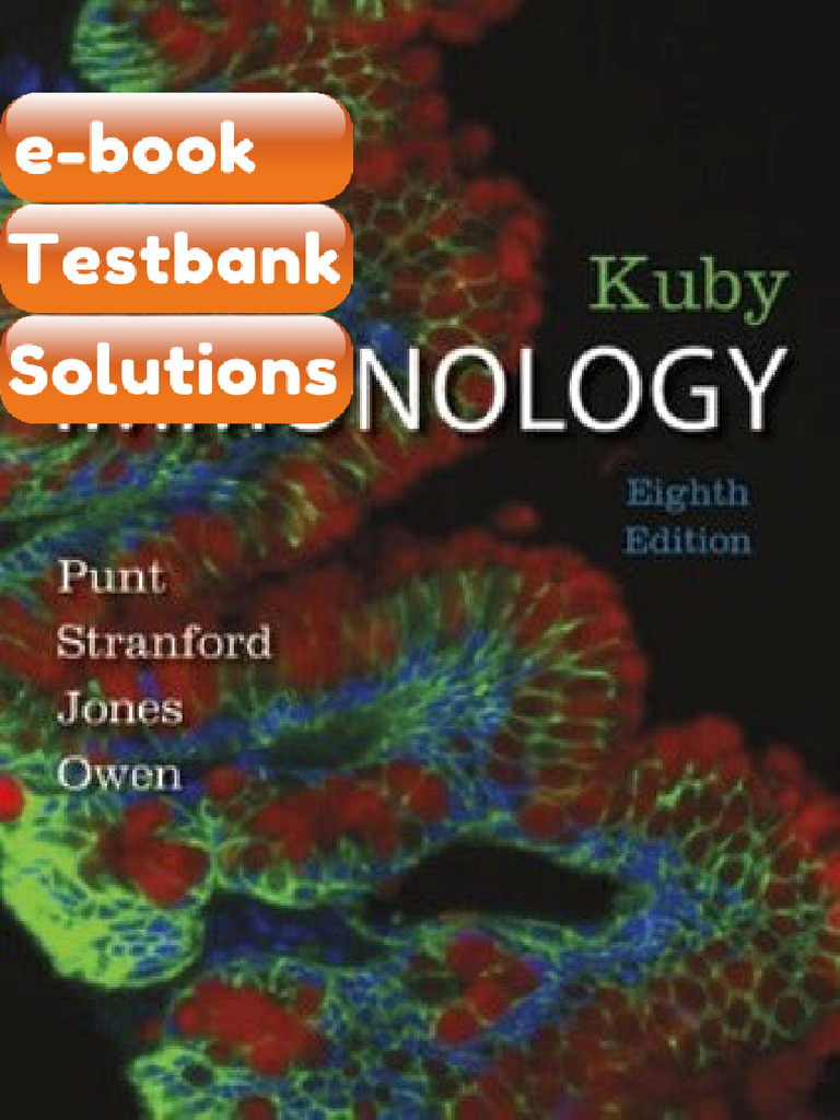 Testbank Kuby Immunology 8th Edition Jenni Punt Sharon Stranford ...