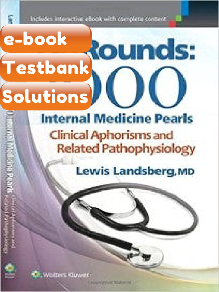 Testbank On Rounds 1000 Internal Medicine Pearls Download | PDF ...