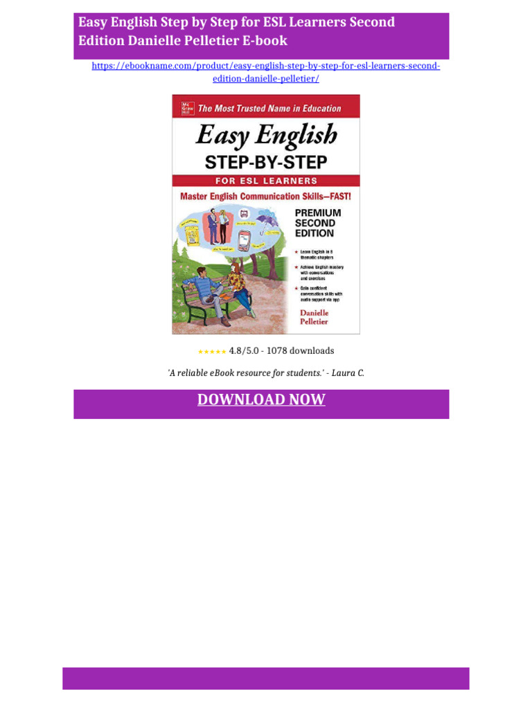 Easy English Step by Step for ESL Learners Second Edition Danielle ...