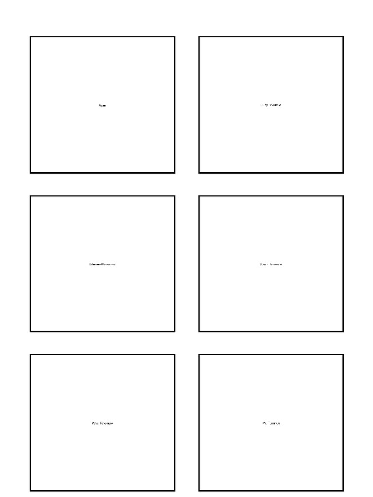 Narnia Cards | PDF