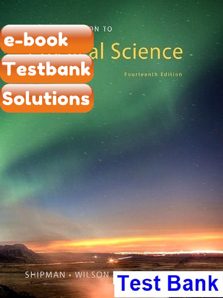 Testbank Introduction To Physical Science 14th Edition Shipman | PDF ...