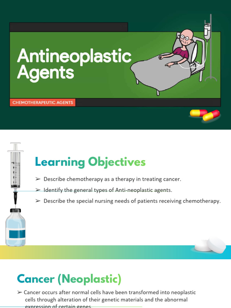 Antineoplastic Agents PDF | PDF | Chemotherapy | Cancer
