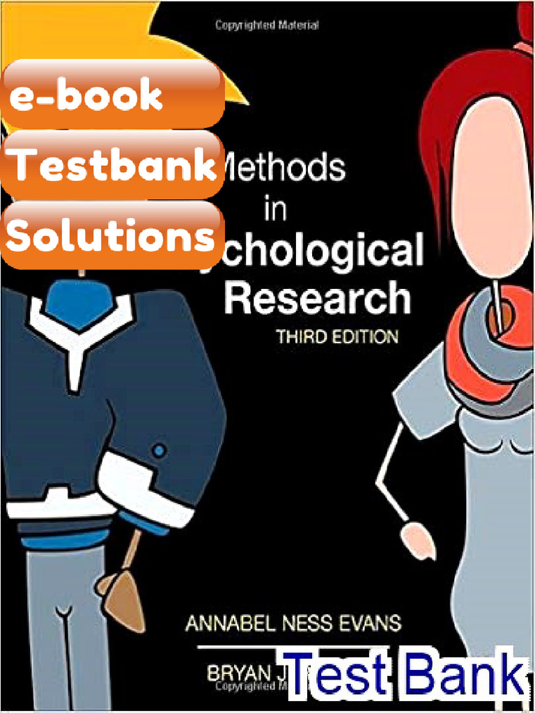 Testbank Methods in Psychological Research 3rd Edition Evans | PDF ...