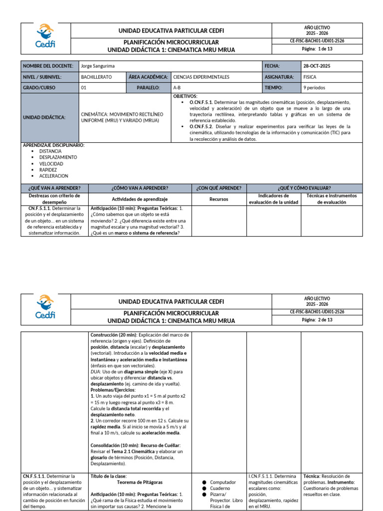 CE-FISICA-01BACH-UDI02-MRU-MRUA-(JS)-(20-10-2025) (1) | PDF ...