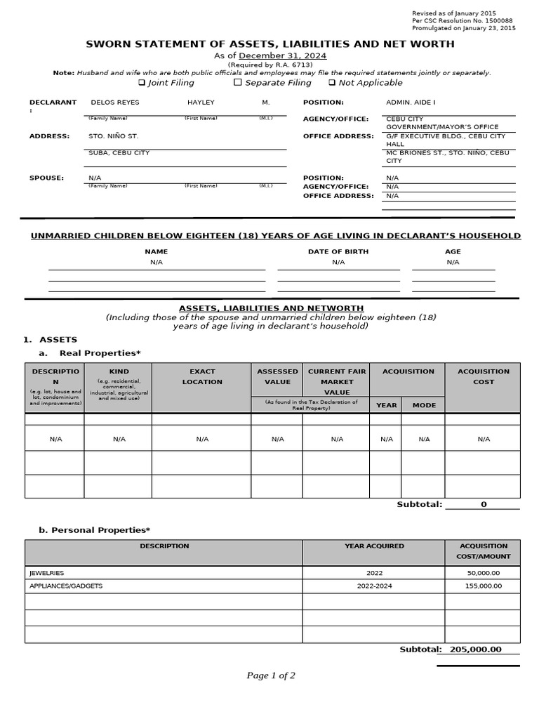 Saln Hayley | PDF | Affidavit