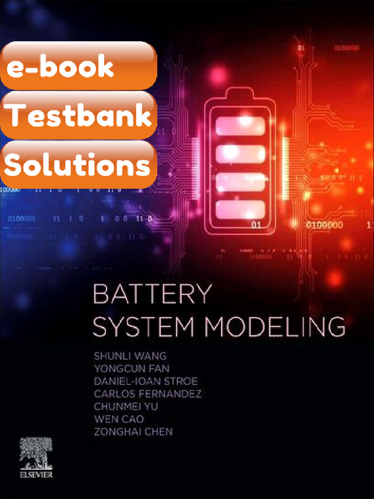 Testbank Battery System Modeling Shunli Wang | PDF | Subscription ...