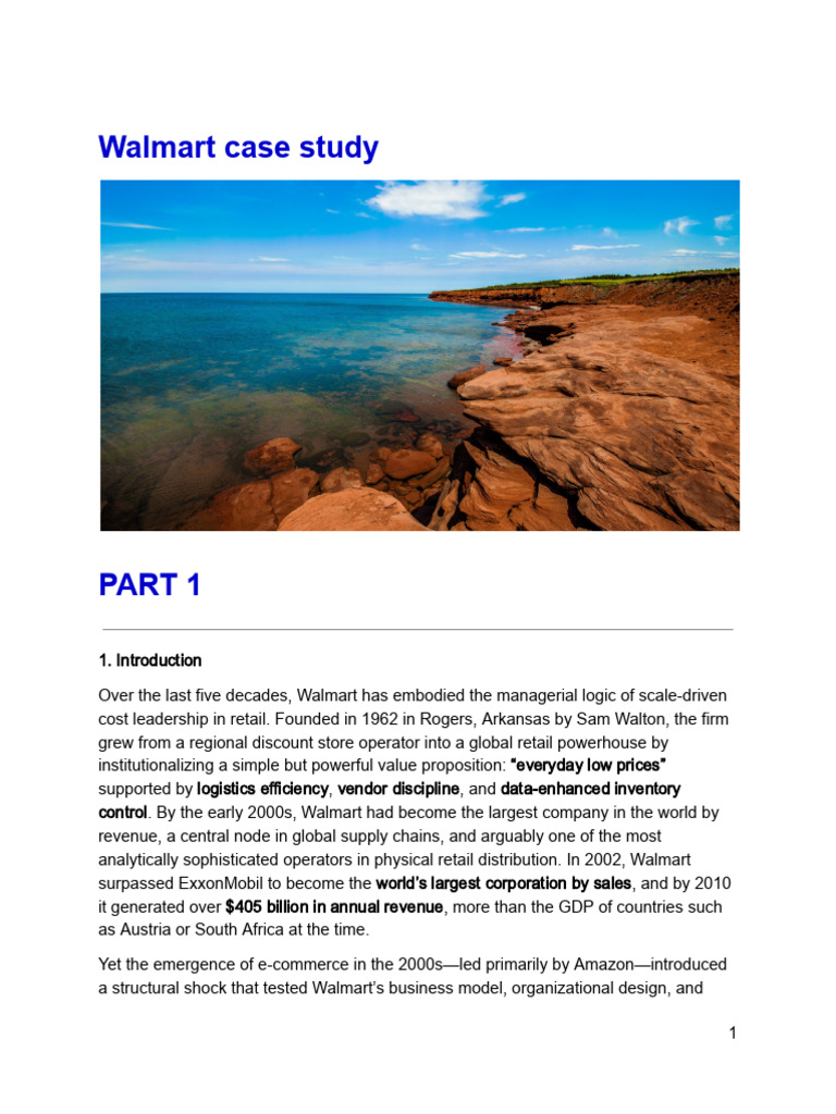 Ecom 2026 - Walmart Case Study | PDF
