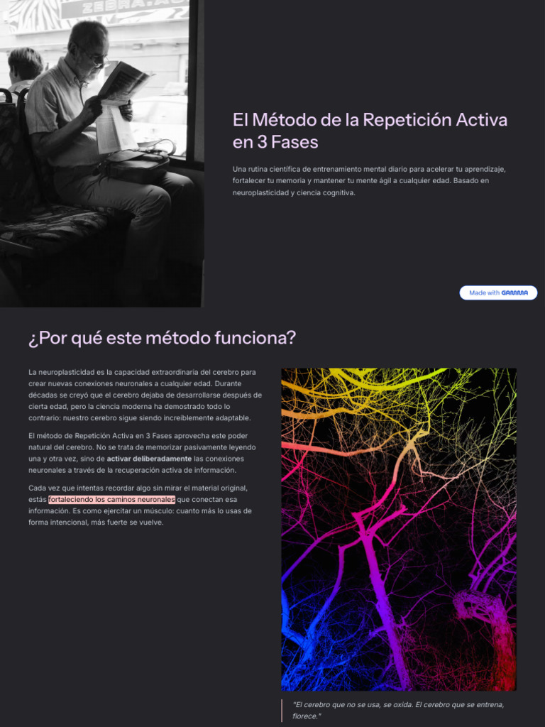 El Metodo de La Repeticion Activa en 3 Fases | PDF | Memoria | Mente