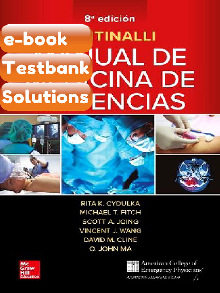 Testbank Tintinalli Manual de Medicina de Urgencias 8th Edition Rita K ...