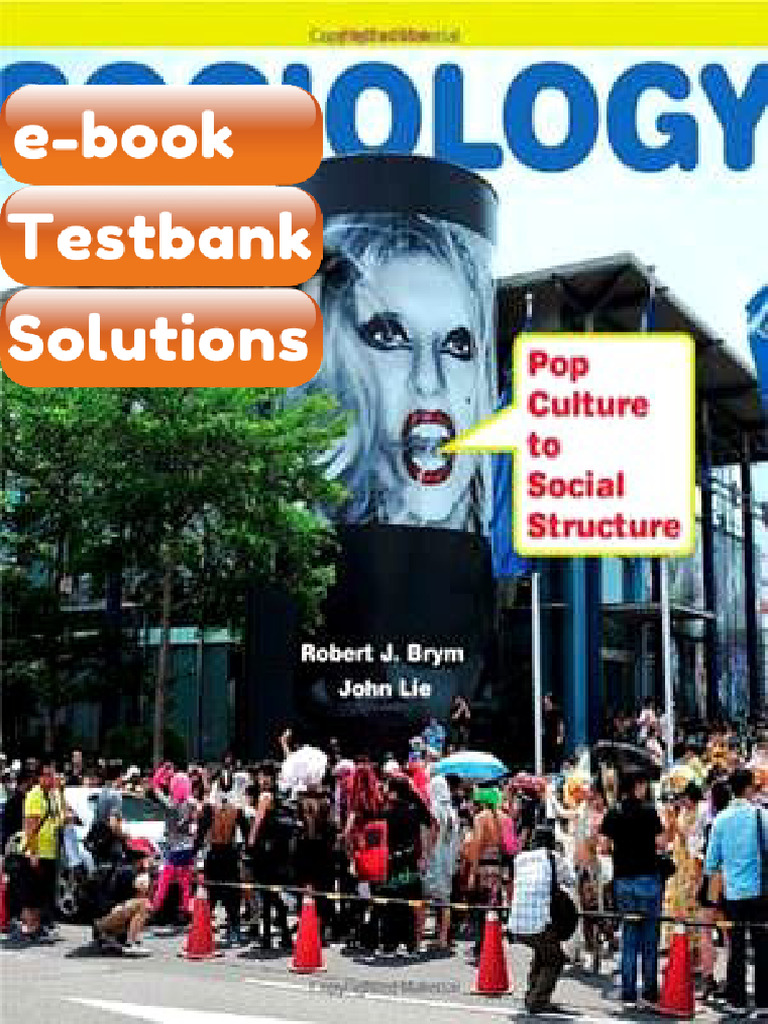 Testbank Sociology Pop Culture To Social Structure 3rd Edition Ebook ...