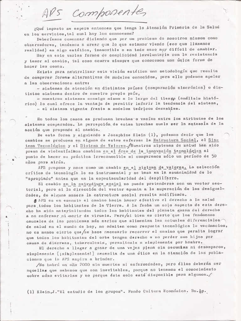 4 APS. Componentes | PDF