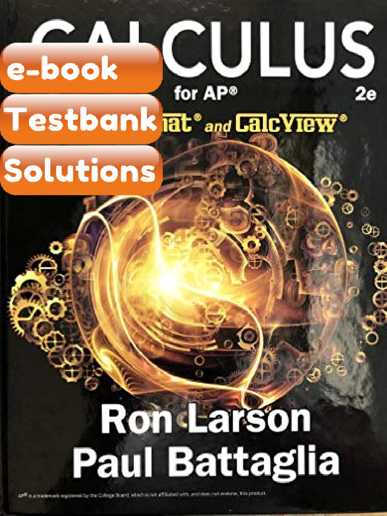 Testbank Calculus For AP 2nd Edition Download | PDF | Subscription ...