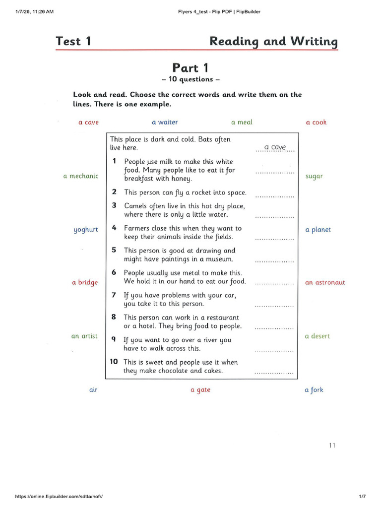 Flyers 4 - Test - Flip PDF - FlipBuilder Test 1 | PDF