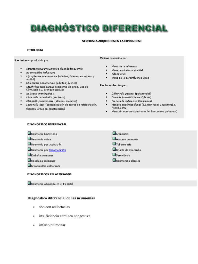 diagnostico diferencial