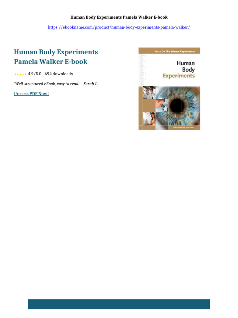 Human Body Experiments Pamela Walker ebook testbank solutions ...