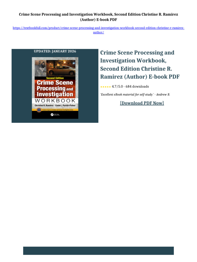 Crime Scene Processing and Investigation Workbook, Second Edition ...