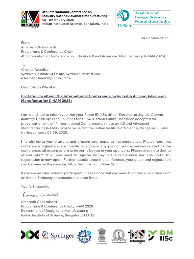 I-4AM 2026 Invitation Letter-49 | PDF