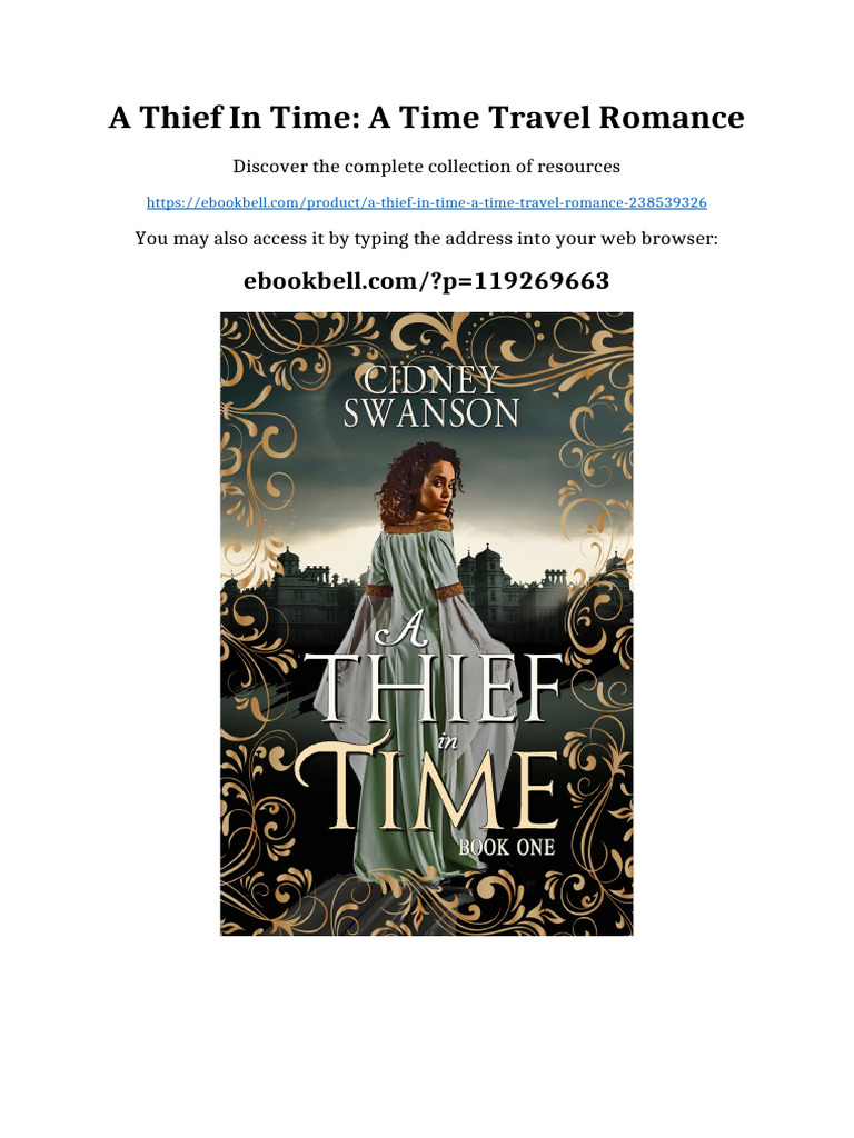 A Thief in Time: A Time Travel Romance All Chapters Available | PDF ...