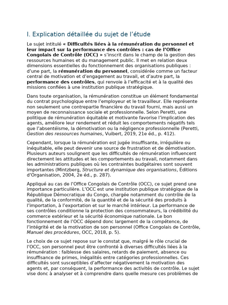 Explication Du Sujet Et Définitions Des Concepts Clés | PDF ...
