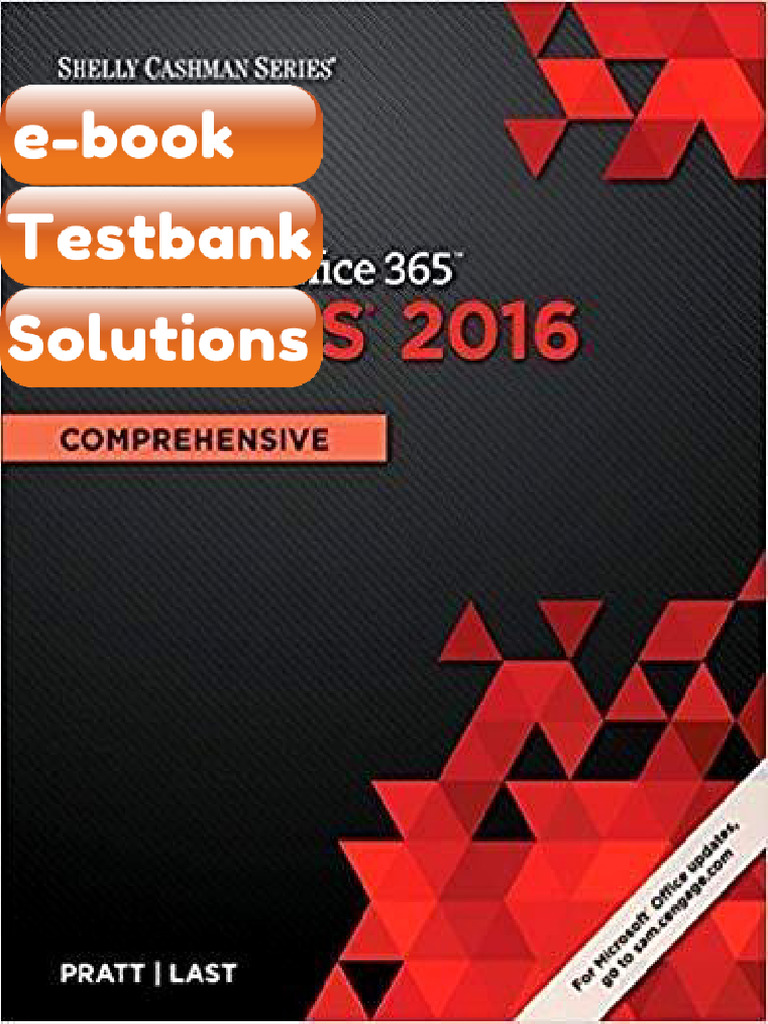 Testbank Shelly Cashman Series Microsoft Office 365 Access 2016 ...