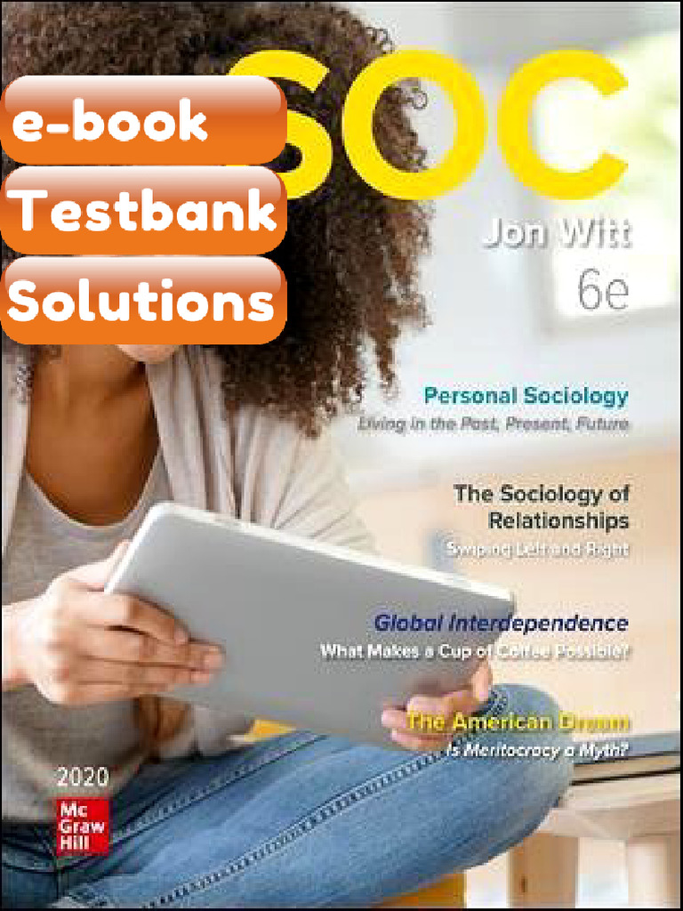 Testbank SOC 2020 6th Edition by Jon Witt Fast Download | PDF ...