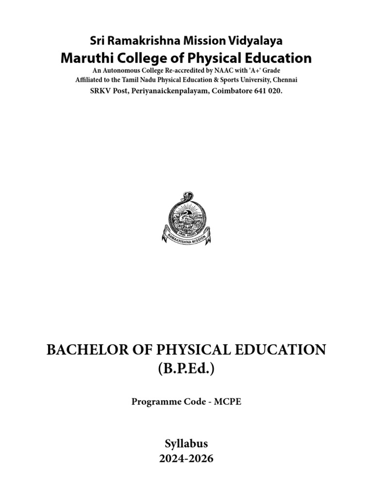 BPEd Syllabus 2024 2026 | PDF | Physical Education | Academic Degree