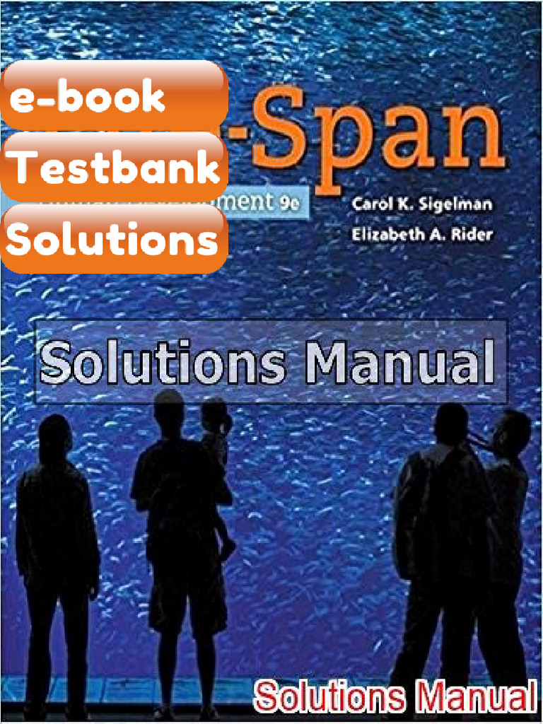 Testbank LifeSpan Human Development 9th Edition Sigelman | PDF ...