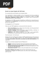 YORP: Youth Org Registration Guide | PDF | Youth