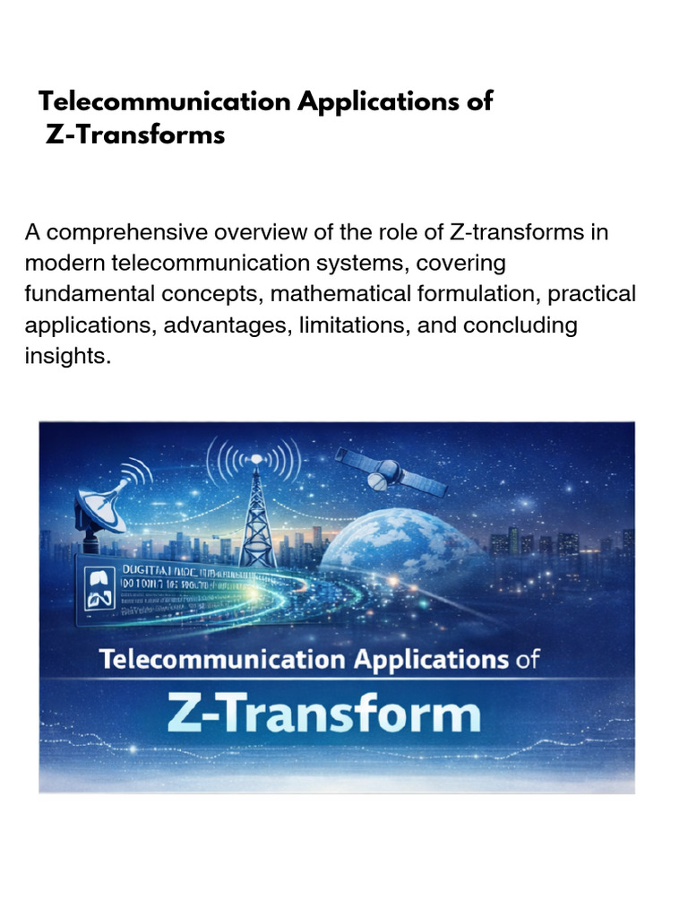 Telecommunication Applications of Z Transforms - PDF 20260113 143411 ...